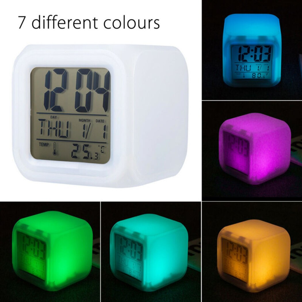 Thermometer Digital Alarm Clock Backlit 12/24-hour... – Grandado