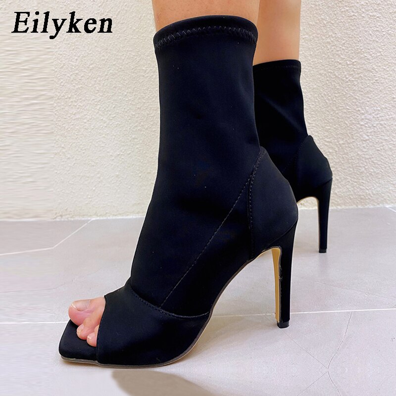 Eilyken Spring Ladies Shoes Stretch Fabric Short S... – Vicedeal