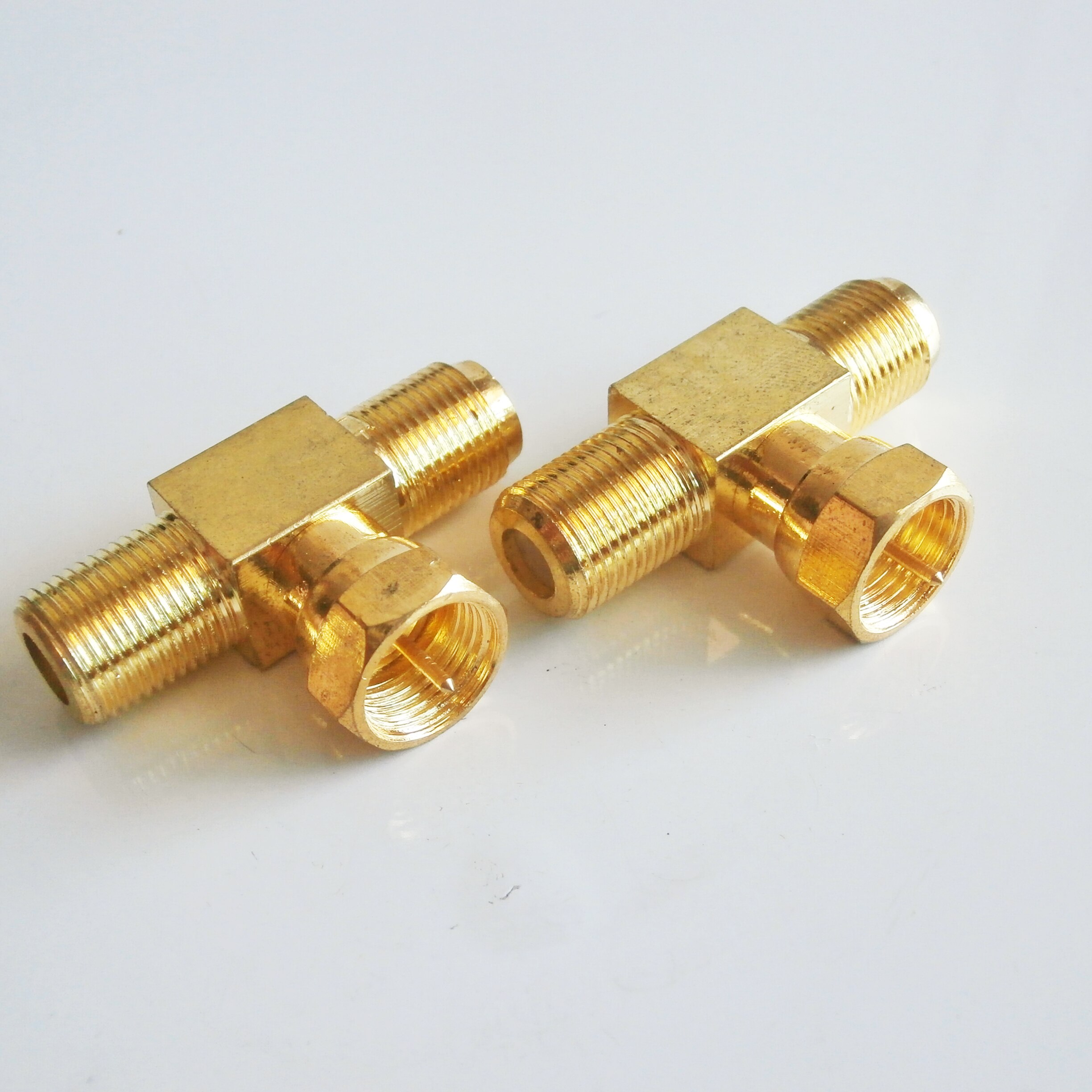 1 Pcs F 3 Way Splitter Adapter Socket T-Type F Mal... – Vicedeal