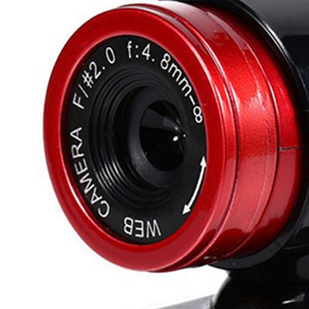 Red 480P Computer Camera USB Web Camera Manual Foc... – Grandado