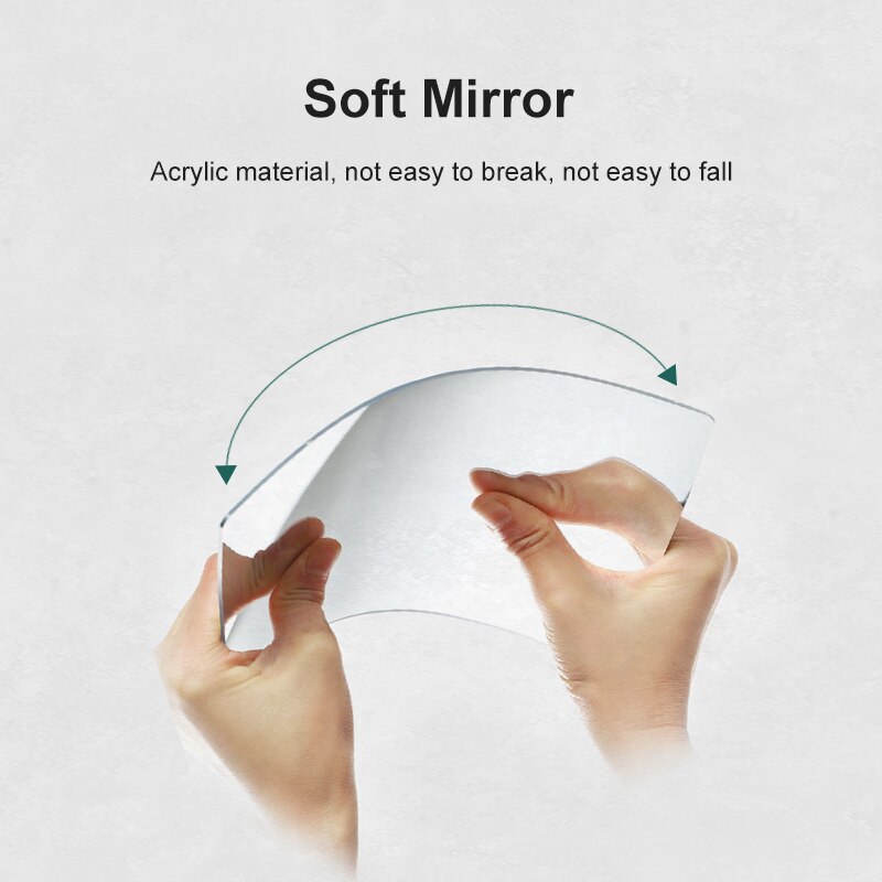 Acrylic HD Mirror Wall Mirror Sticker Soft Mirror ... – Grandado
