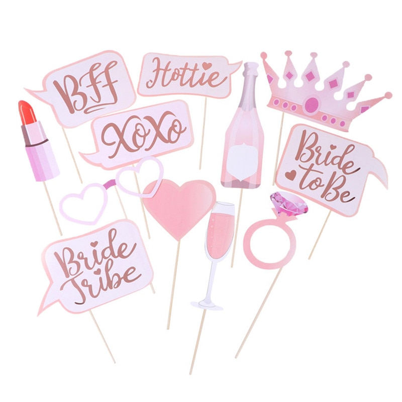 13pcs/set Bride To Be Party Mask Photo Props Weddi... – Grandado
