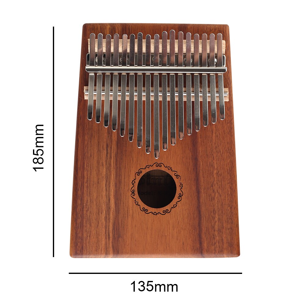 17 Keys Kalimba Wood Acacia Thumb Piano w/ Tuning ... – Vicedeal