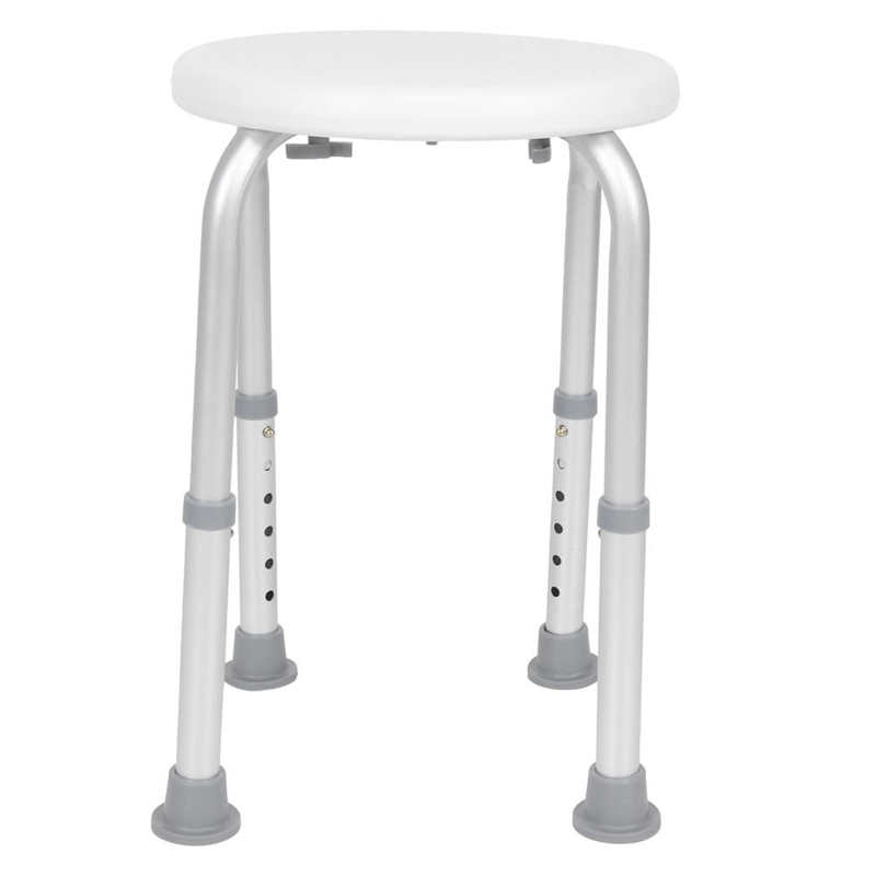 Round Bath Shower Chair Height Adjustable Non Slip... – Vicedeal
