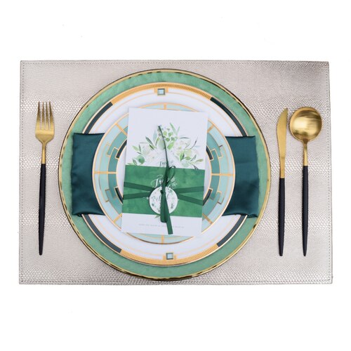 Dining Porcelain Luxury Full Plates Sets Gold Birt... – Grandado