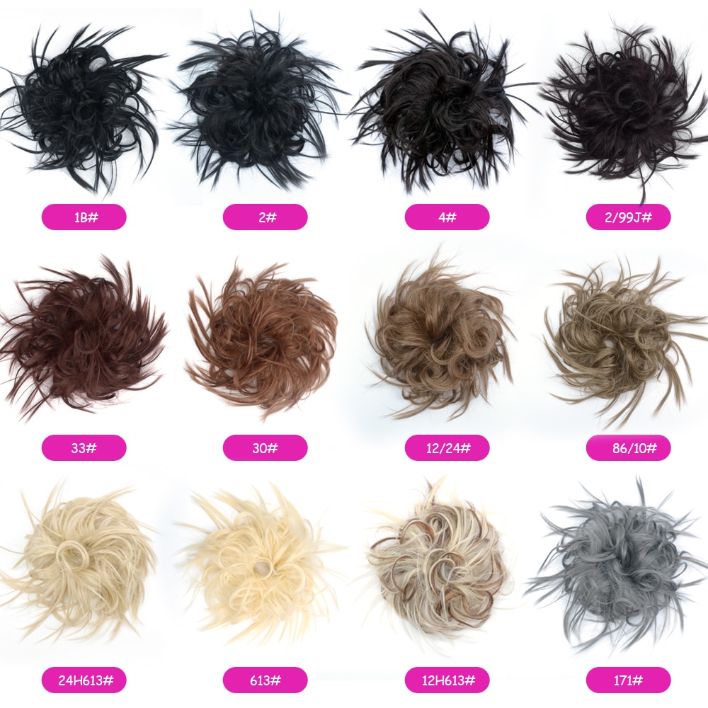 Synthetic Chignon Hair Bun Straight Elastic Band U... – Grandado