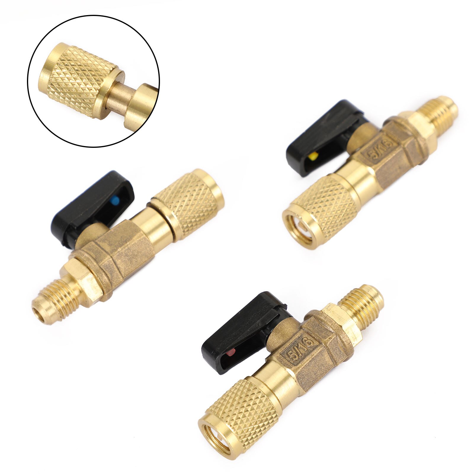 Artudatech 3pcs HVAC A/C Straight Shut-Off Ball Va... – Grandado