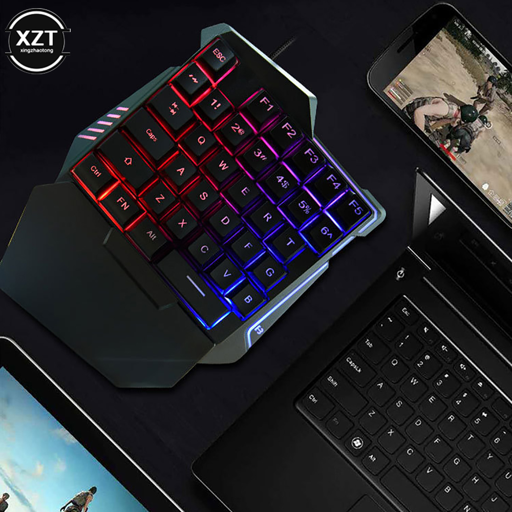 USB One-handed Keyboard Gaming Mechanical Keyboard... – Grandado
