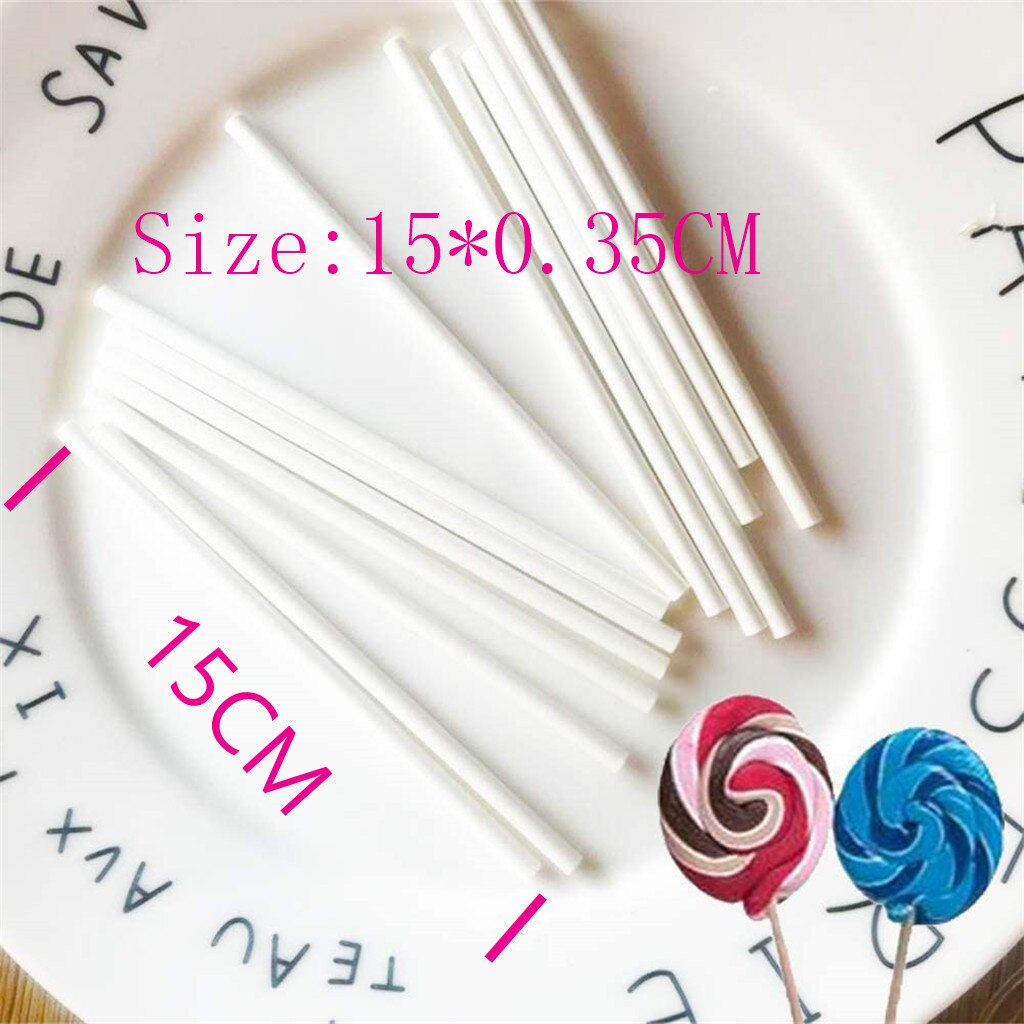 100PC 15cm Disposal Lollipop Sticks for Candy Pops... – Vicedeal