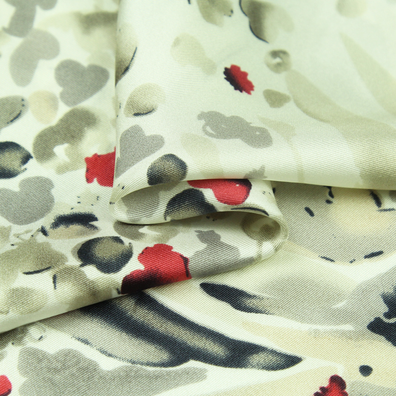 spots pure silk twill silk fabric very soft comfor... – Vicedeal