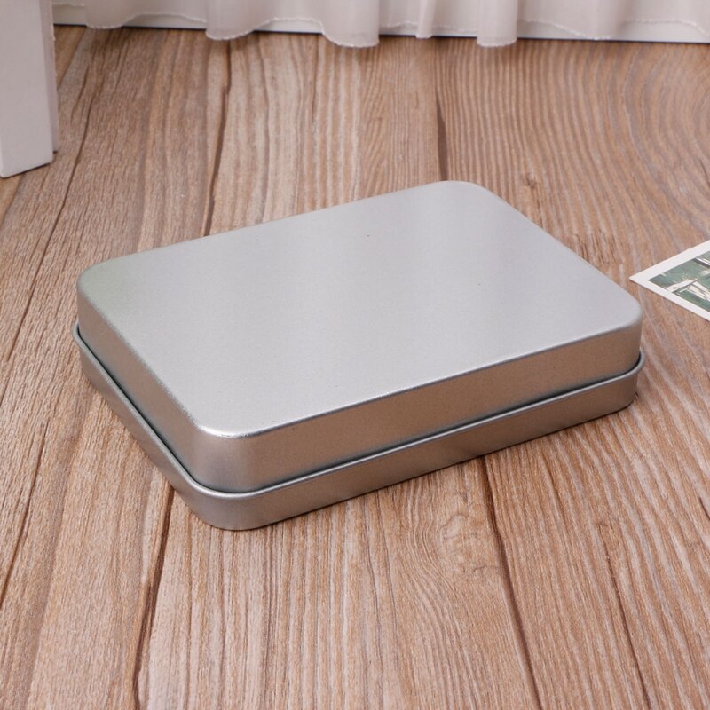 Rectangular Tin Silver Storage Box Case Organizer ... – Vicedeal
