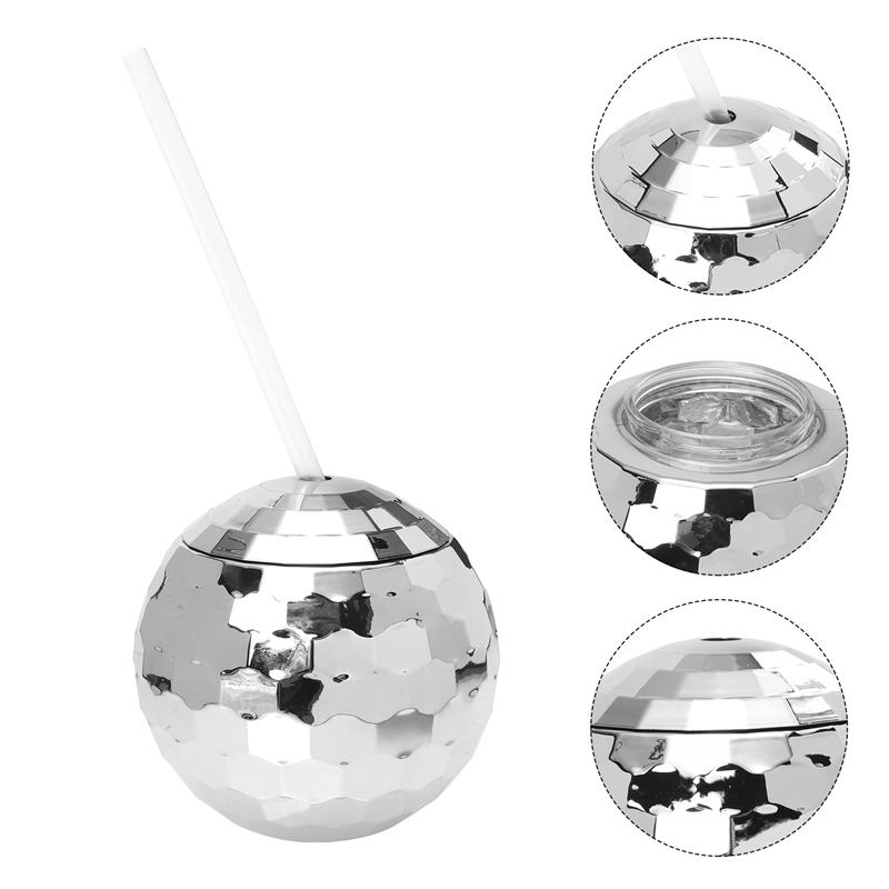 1 Set Disco Ball-Shaped Cup Flash Ball-Shaped Cock... – Vicedeal