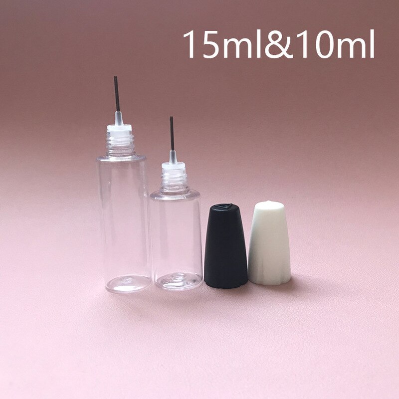 5/10 Pcs 10ML/15ML Long Thin Needle Tip Bottle PET... – Grandado