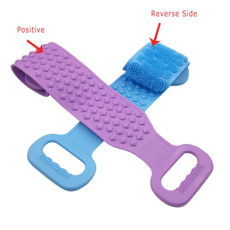 1Pcs Purple/blue/green Silicone Back Scrubber Body... – Grandado