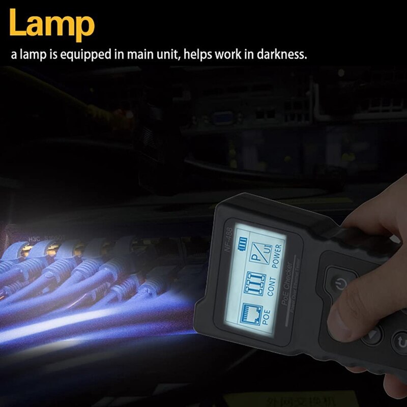 NF-488 LCD Network PoE Checker over the Ethernet C... – Vicedeal