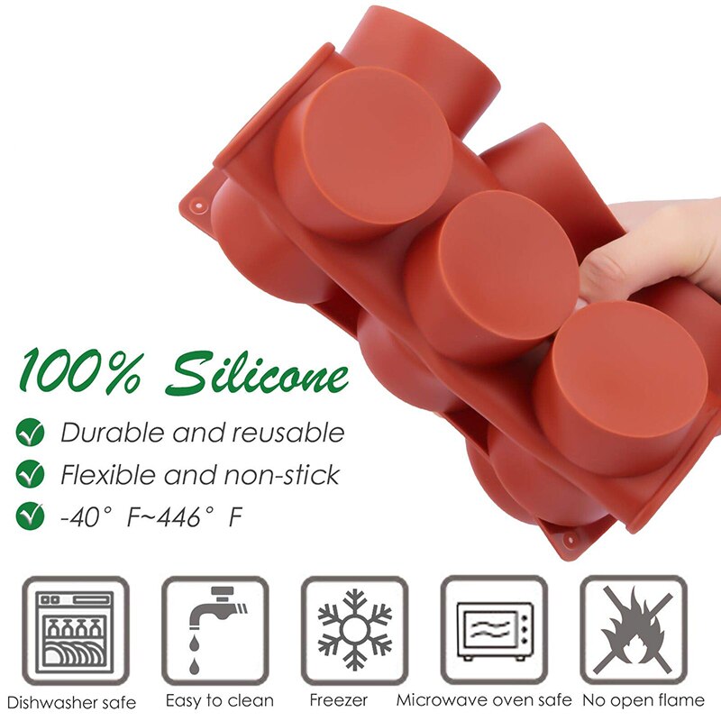 6/12 Holes Oreo Mold Heat Resistance Cylinder Sili... – Grandado