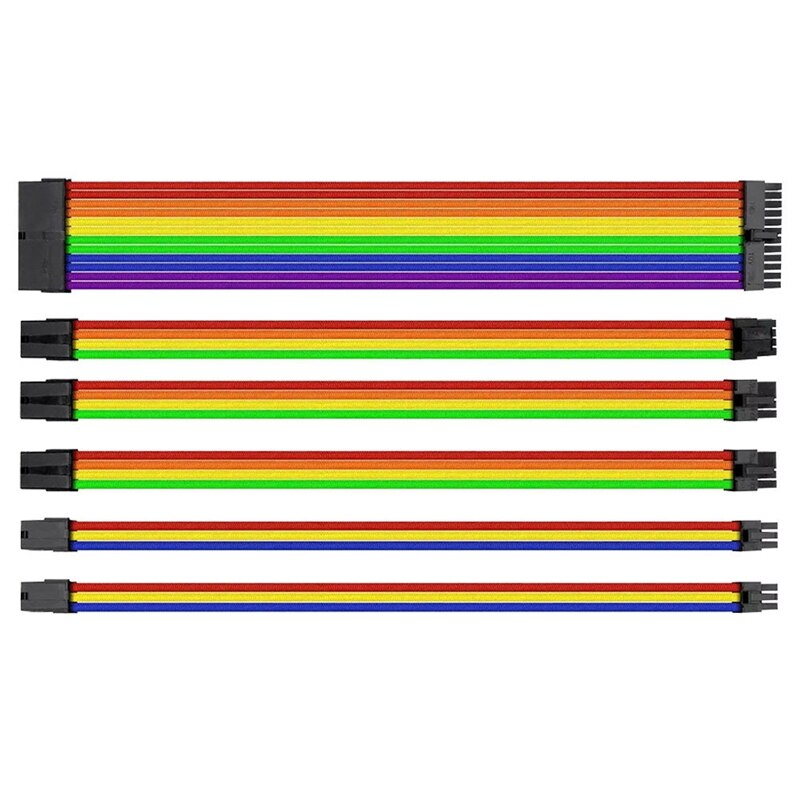 Basic Extension Cable Kit, Rainbow Colors 1Pcs Atx... – Vicedeal