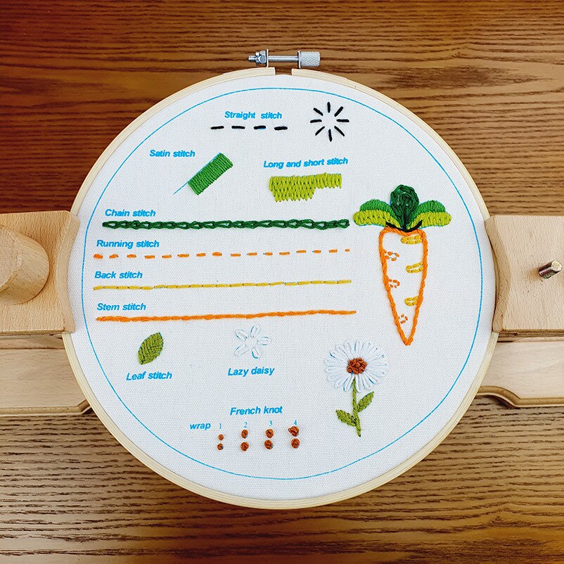 Basic Embroidery Method Tutorial Mbroidery Kit DIY... – Vicedeal