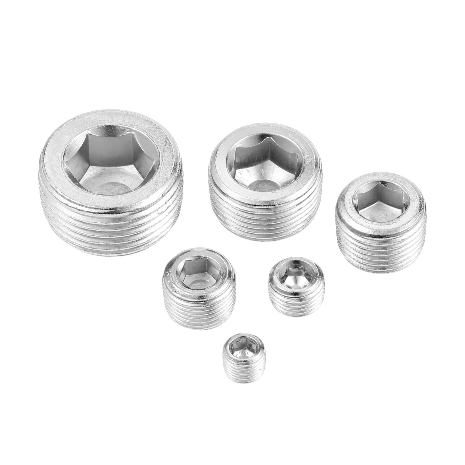 10 stk 1/8 " 1/4 '' 3/8 " 1/2 " npt gevind indvend... – Vicedeal