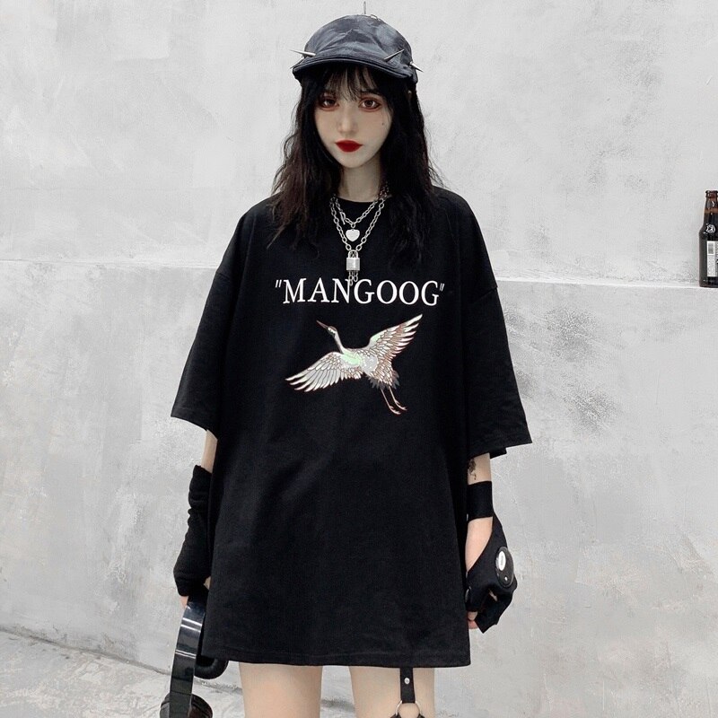 Chinese Tops Women Harajuku Tshirt Vintage Streetw... – Grandado