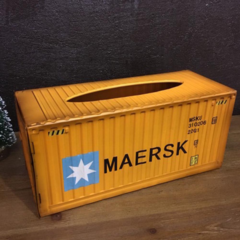 Retro Container Iron Tissue Doos Thuis Auto Servet... – Grandado