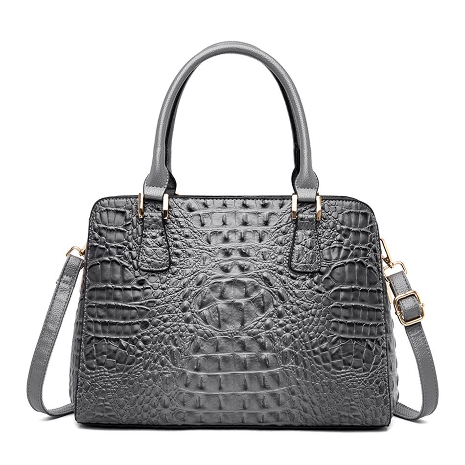 Women Crocodile Pattern Leather Shoulder Bags Sac ... – Grandado