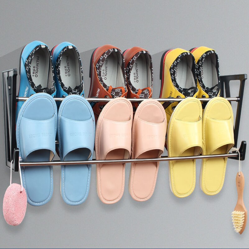 Shoe Organizer Bathroom Slippers Rack Door Dormito... – Grandado