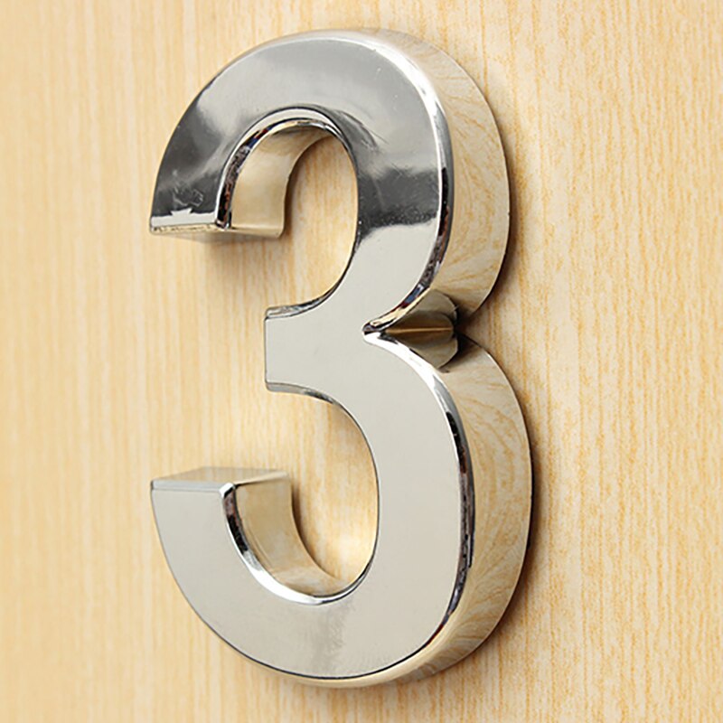 0-9 Polished Modern House Door Plaque Address Arab... – Vicedeal