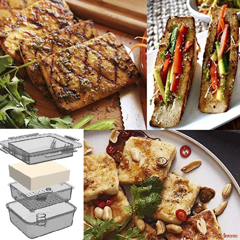 3-Layer Tofu Block Drain Storage Box Soy Products ... – Grandado