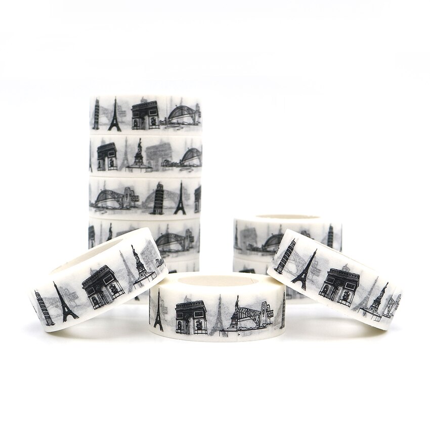 10m*15mm European Architecture Washi Tape DIY Deco... – Grandado
