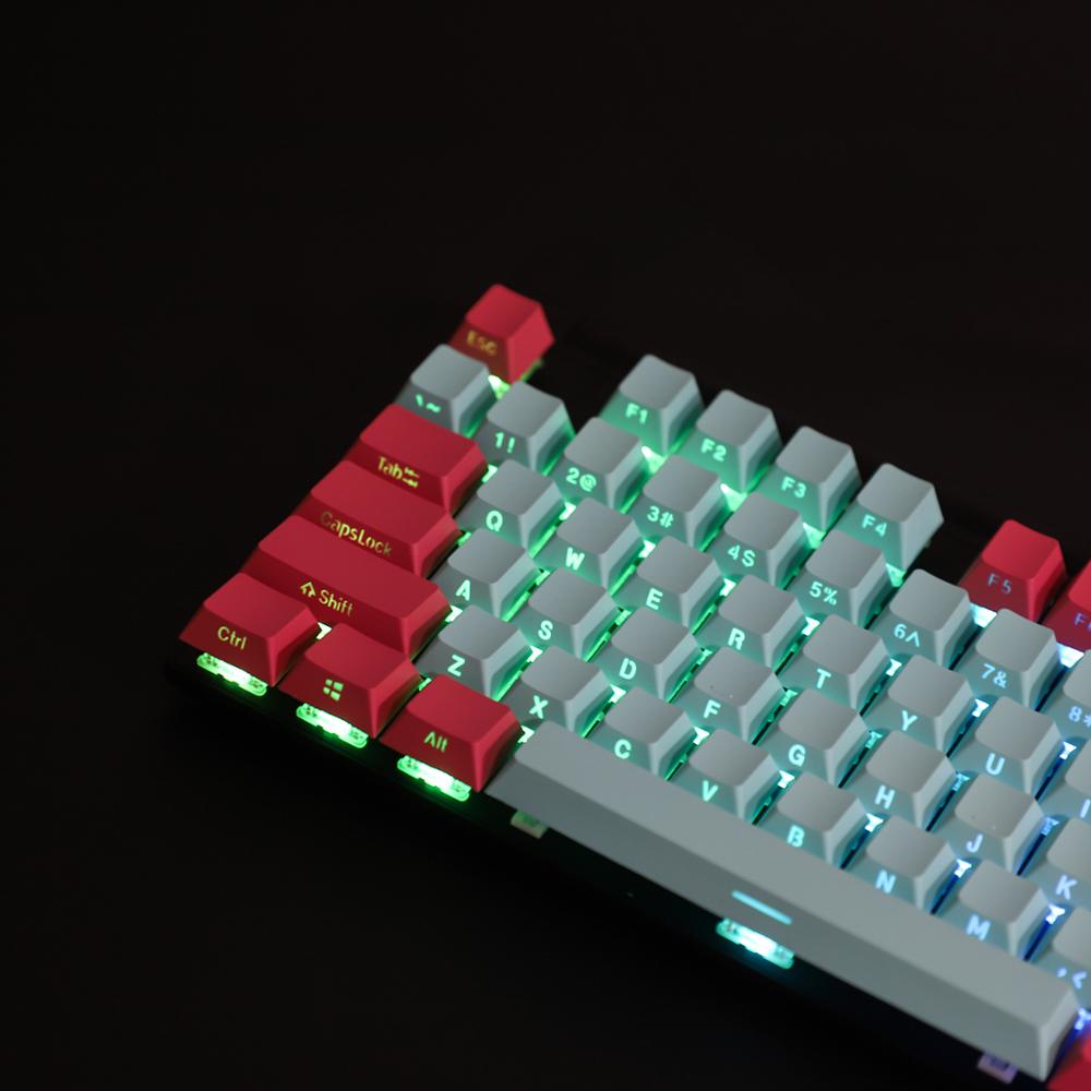 Black White Miami PBT Double Shot 104 108 Side-lit... – Grandado