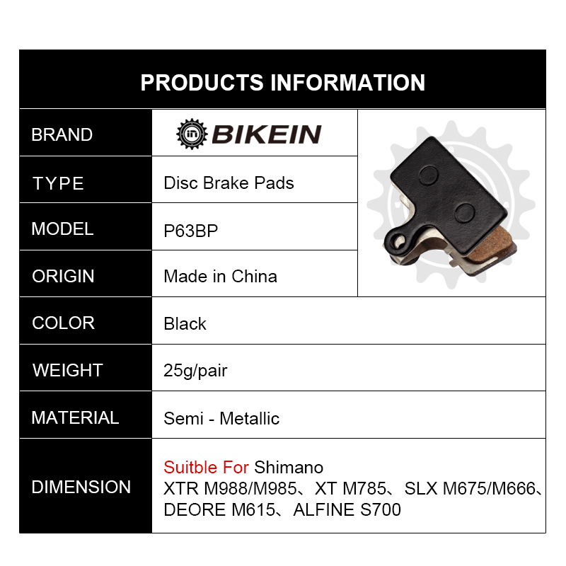 BIKEIN 2 Pairs Mountainbikes Hydraulische Schijfre... – Grandado