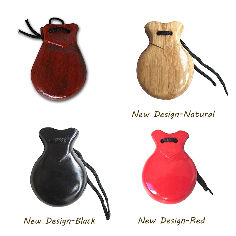 Orff world A Pc Wooden Castanets Wood Percussion F... – Grandado
