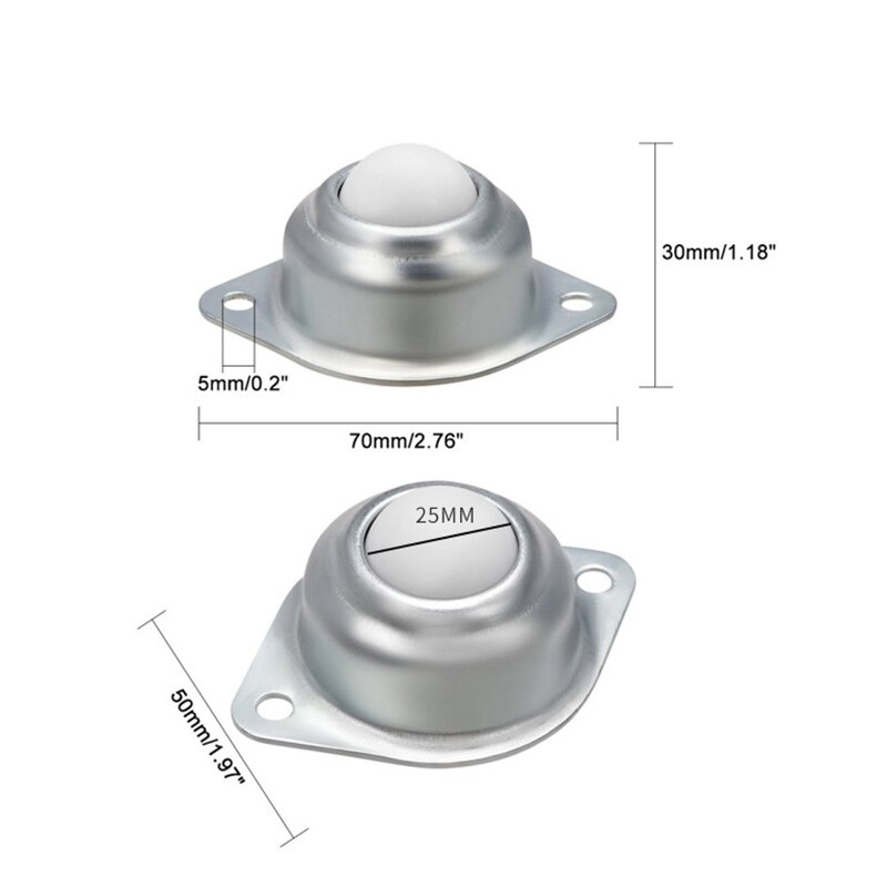6Pcs 1 Inch Roller Ball Transfer Bearing Caster Du... – Vicedeal