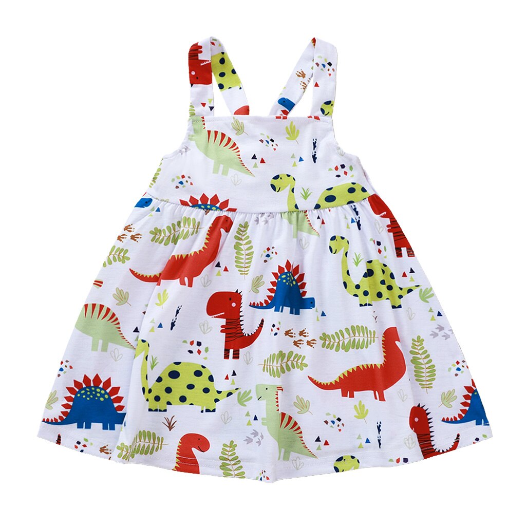 Peuter Kid Baby Meisjes Dinosaurus Jurk Animal Pri... – Vicedeal