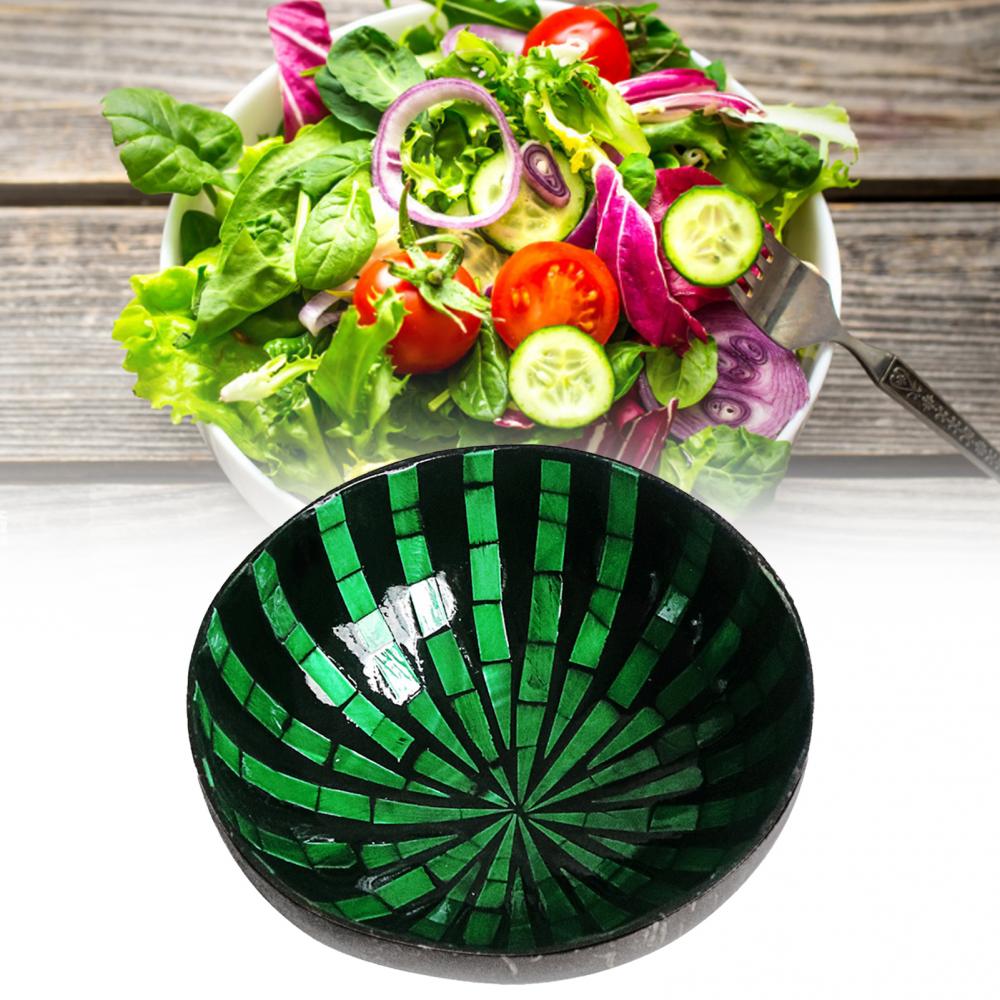 Container Natural Salad Bowl Bowl Coconut Shell Co... – Vicedeal