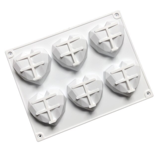 8-Cavity Diamond Love Shaped Silicone Molds For Sp... – Grandado