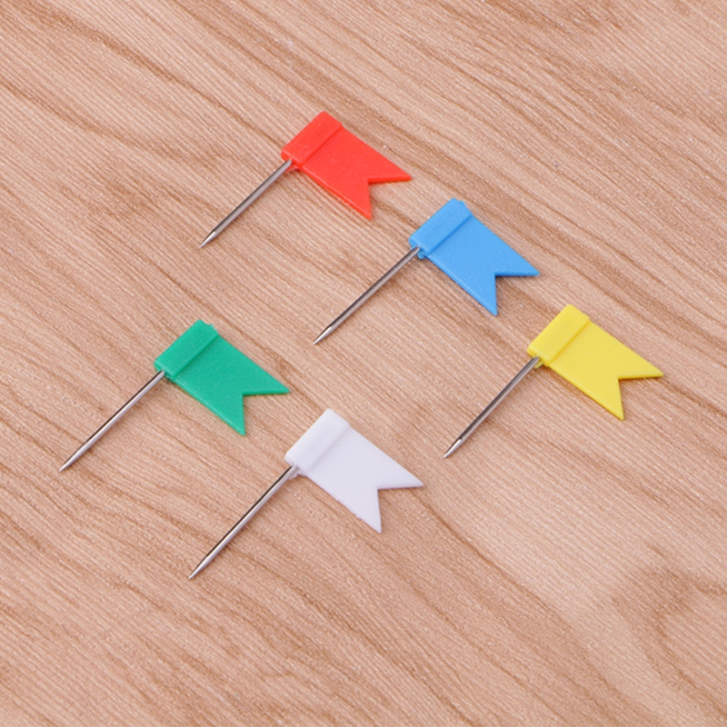 30PCS Flag Marker Shape Map Pins Cork Notice Board... – Vicedeal