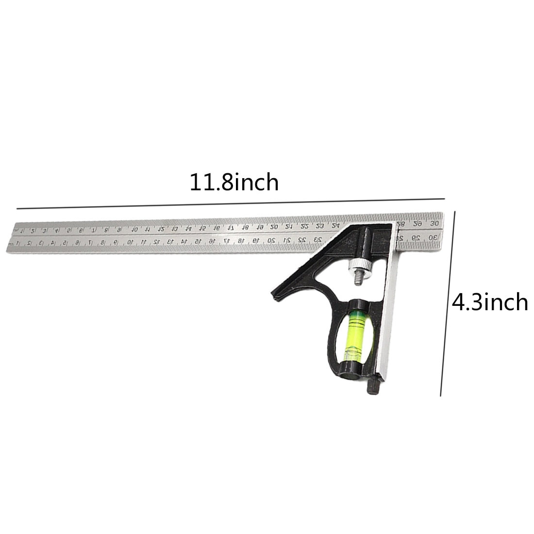 12 Inch Adjustable Combination Square Angle Ruler ... – Grandado