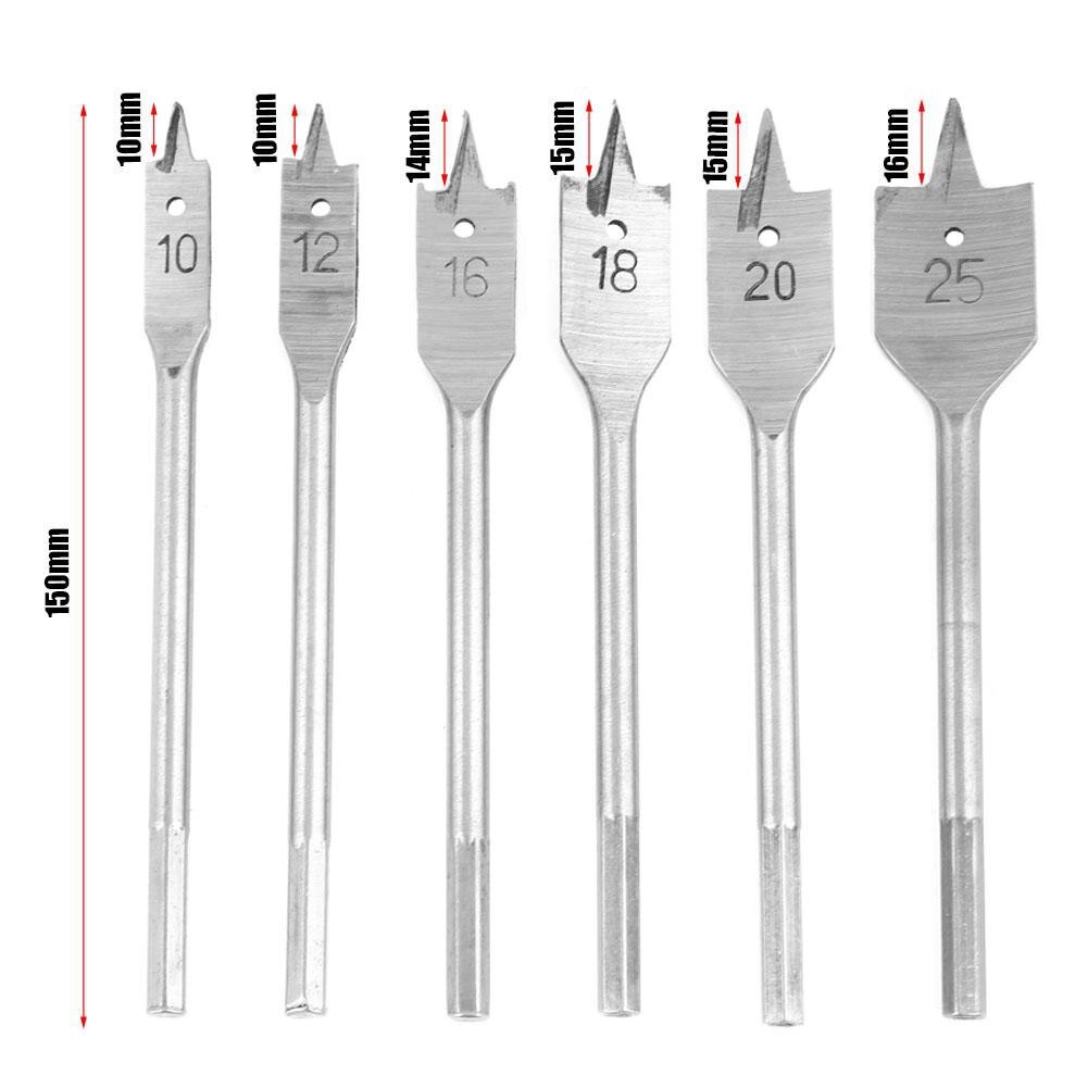 GERMAN MADE 6 Pieces Wood Carving Spade Drill Bit ... – Vicedeal
