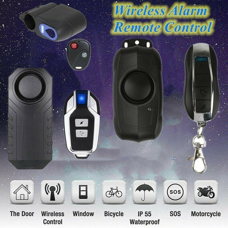 Waterproof Motorcycle Bike Anti-Theft Alarm Wirele... – Grandado