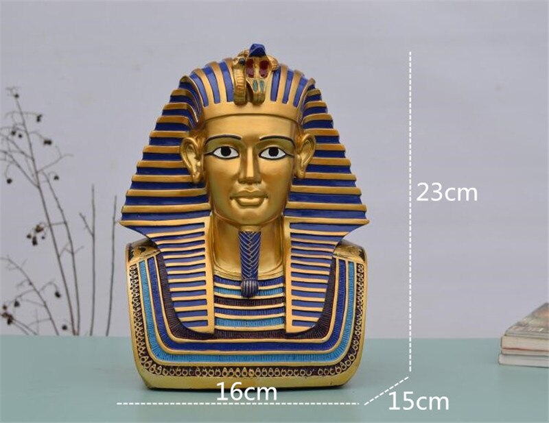Egyptian Pharaoh Head Portraits Statue Tutankhamun... – Vicedeal
