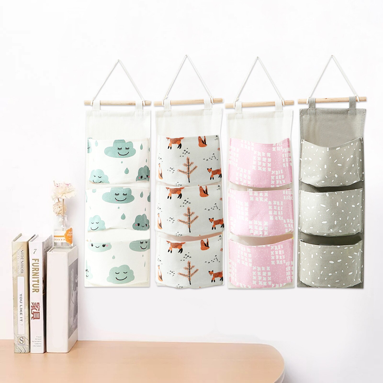 Wall Hanging Bag Storage Boxes Home Organizer , 3 ... – Vicedeal