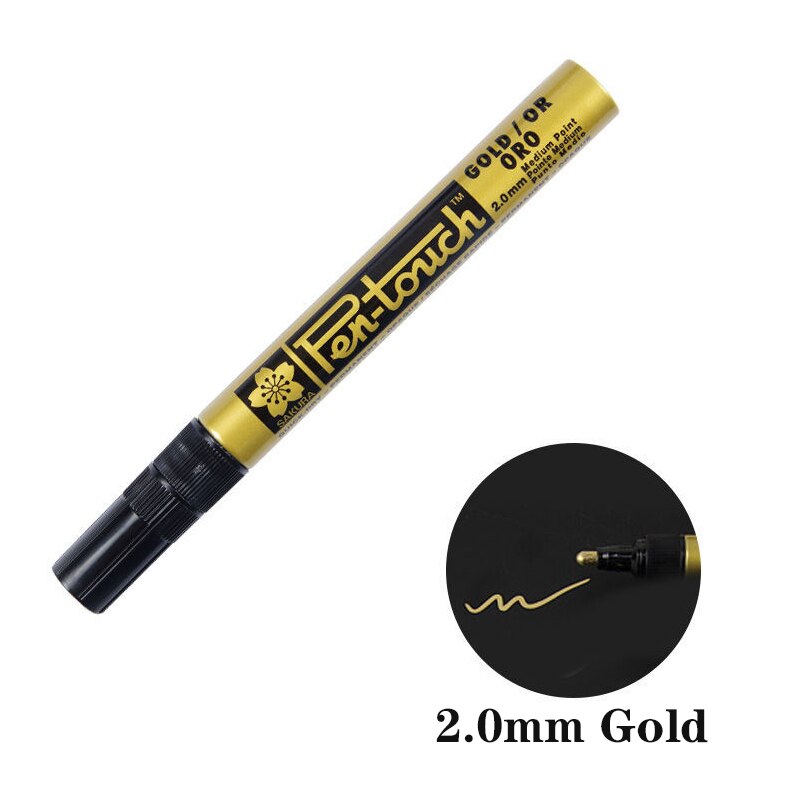 Silver Gold Permanent Metallic Marker Pens 0.7/1.0... – Grandado
