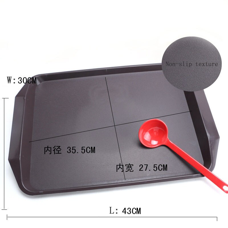 Colorful Plate Fast Food Tray Plastic Rectangle Pl... – Grandado