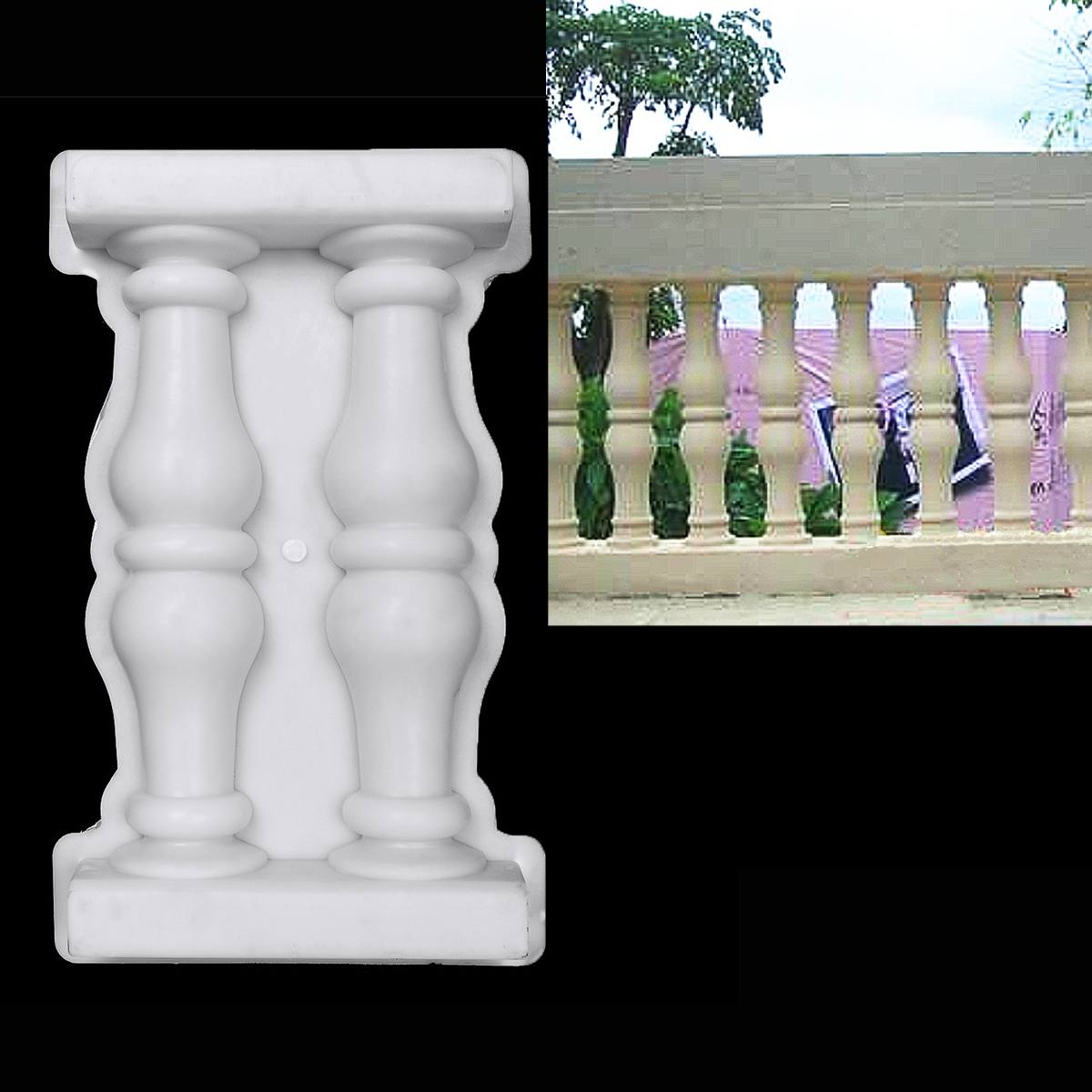 Garden Roman Column Mold Edging Stone Effect DIY C... – Vicedeal