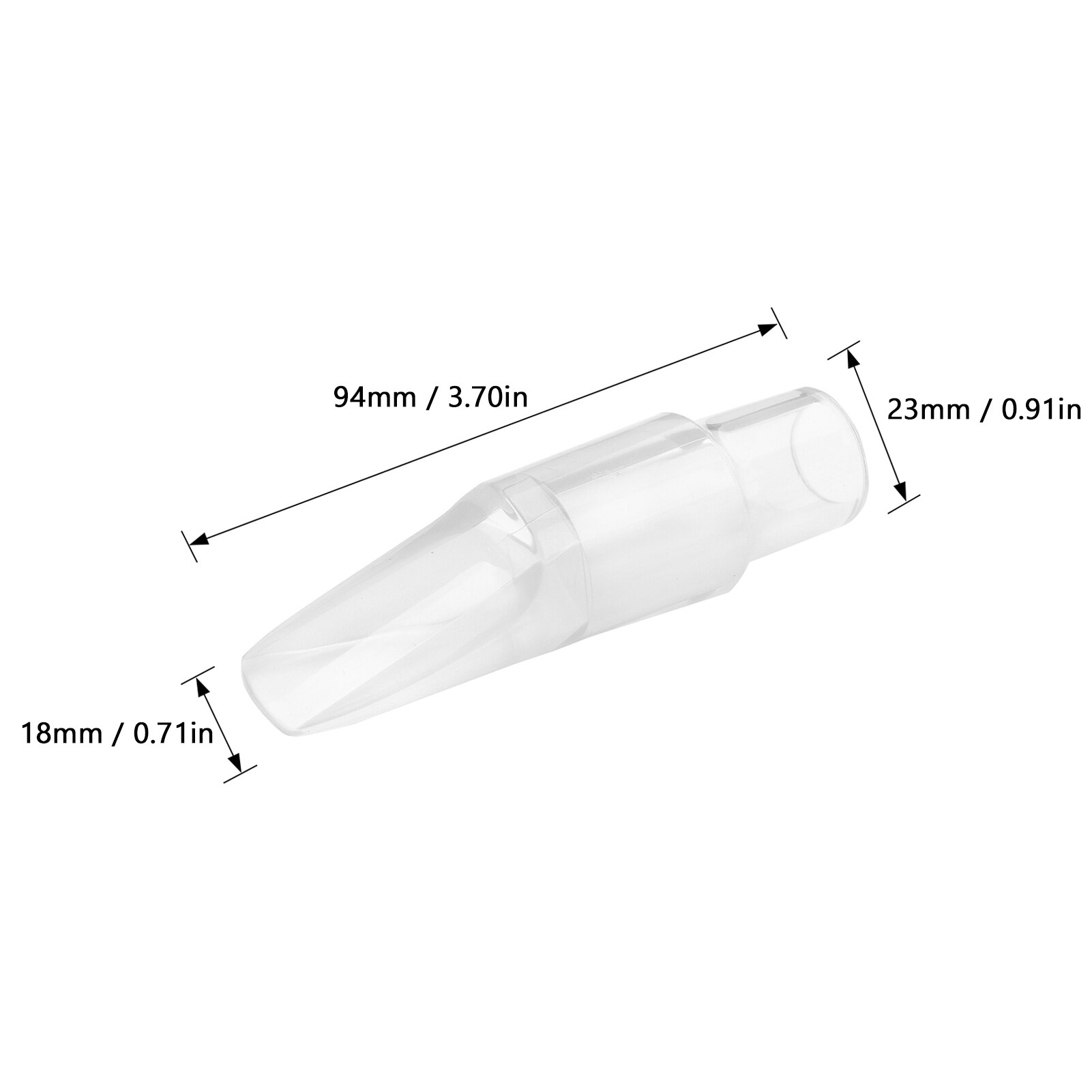 Transparante Altsaxofoon Mondstuk Sax Fluit Hoofd ... – Vicedeal