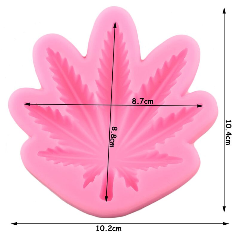 Maple Leaf Silicone Molds Marijuana Leaf Fondant C... – Grandado