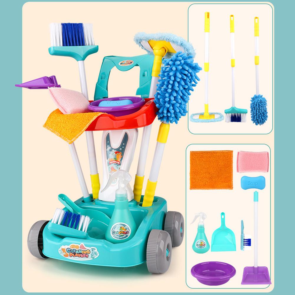 1 Set Of Children's Cleaning Tool Toy Plastic Hous... – Grandado