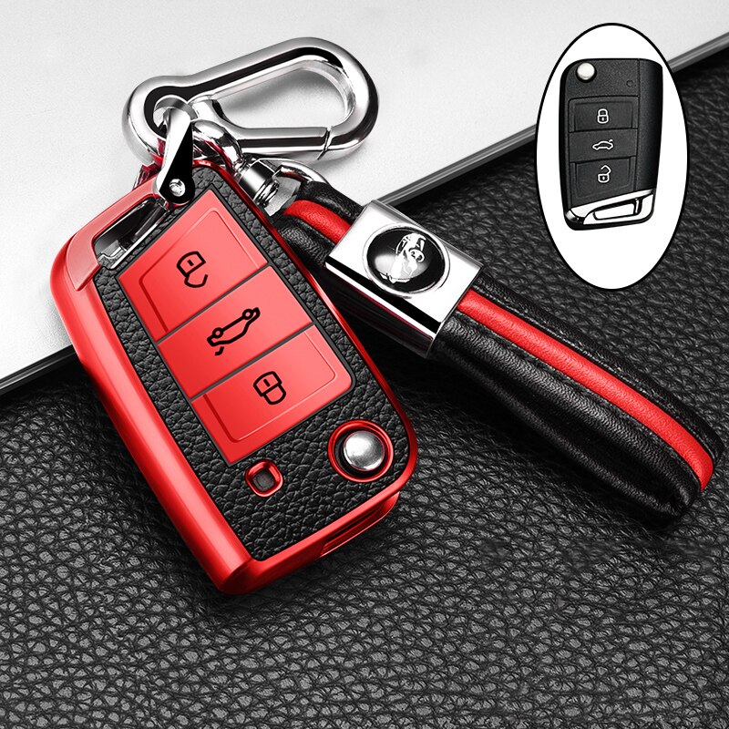 PU+ TPU Car Key Case For VW Volkswagen MK7/GTI 7/G... – Vicedeal